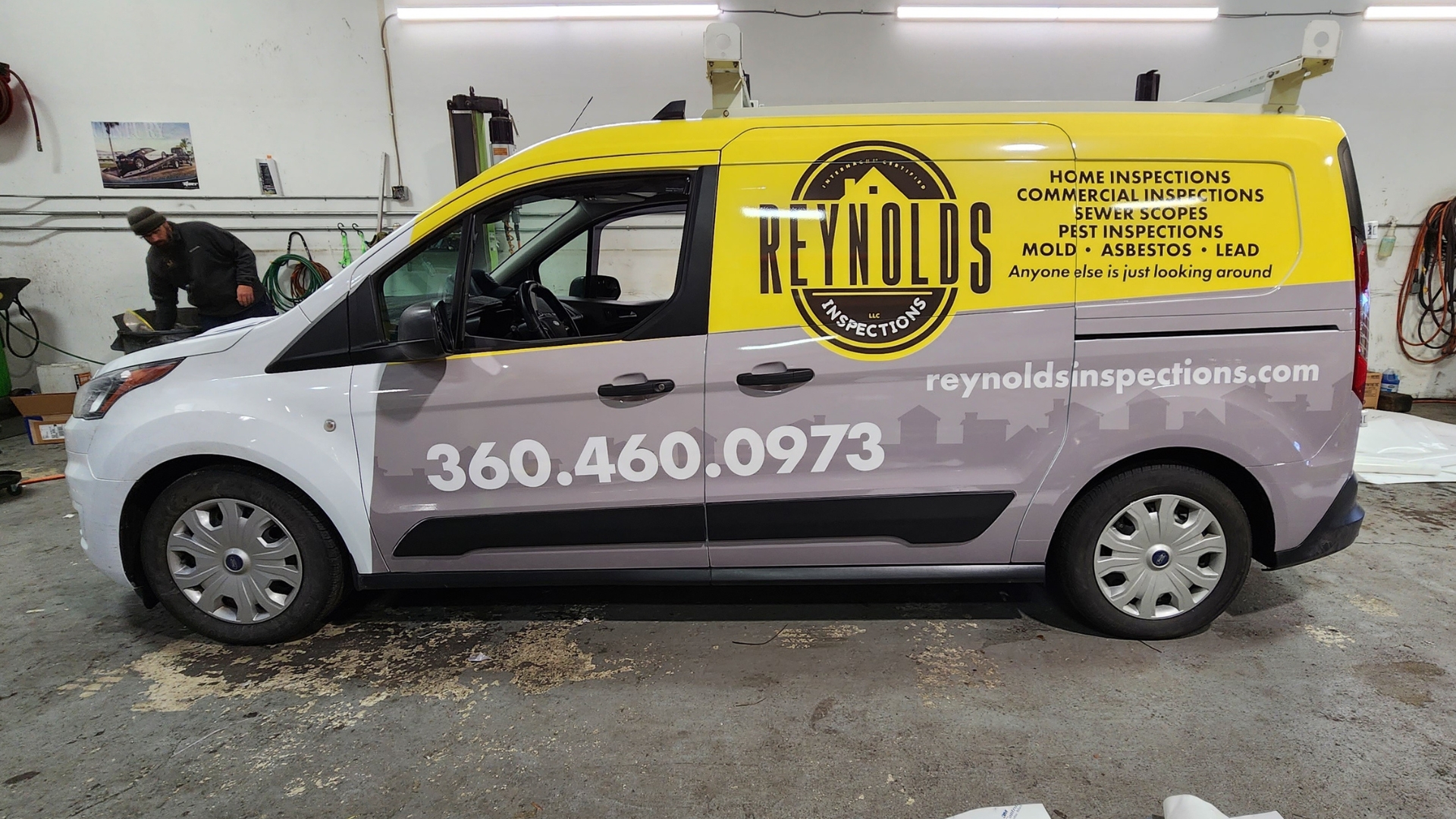 Home Inspection vehicle wrap designs, examples, and price ranges