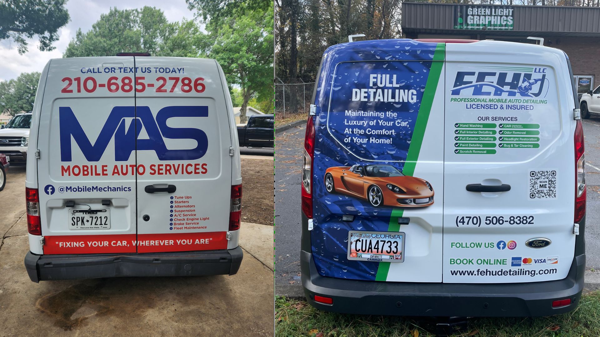 Auto detailing vehicle wrap designs, examples & price ranges