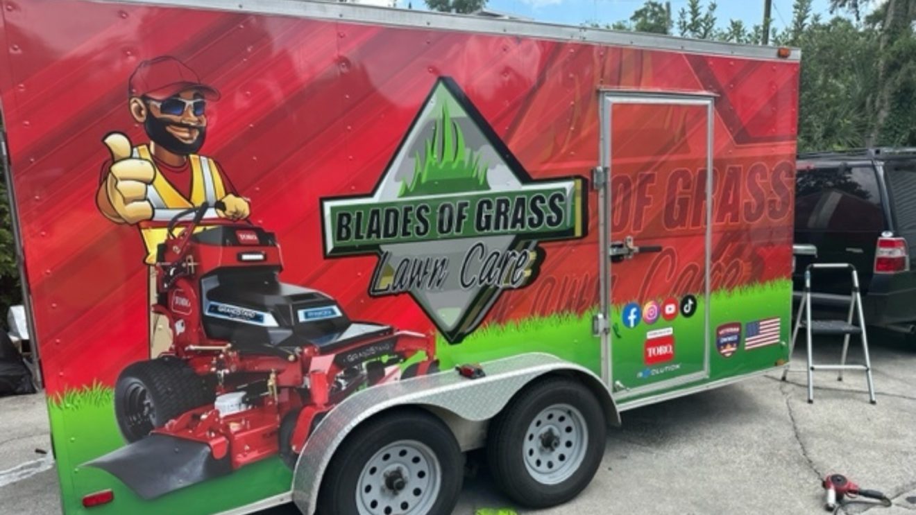 Landscaping vehicle wrap designs, examples, and price ranges