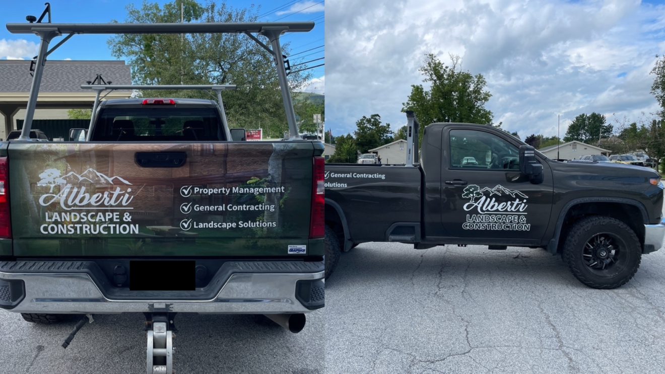 Landscaping vehicle wrap designs, examples, and price ranges
