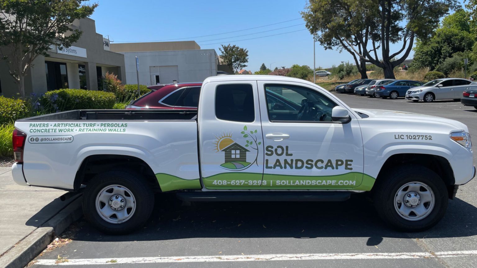 Landscaping vehicle wrap designs, examples, and price ranges