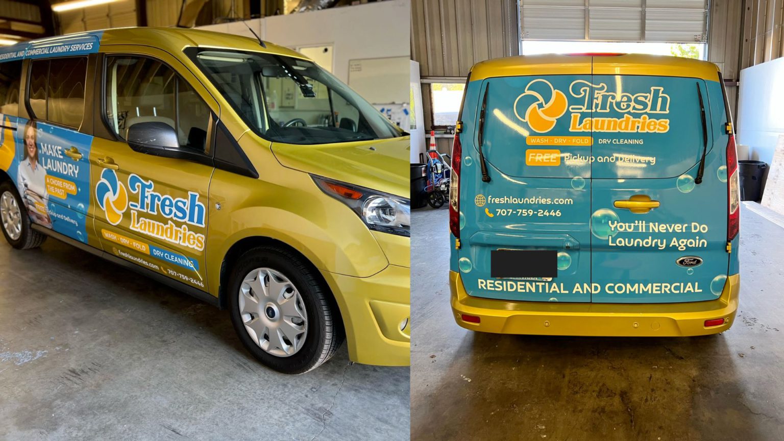 Cleaning Services vehicle wrap designs, examples & price ranges