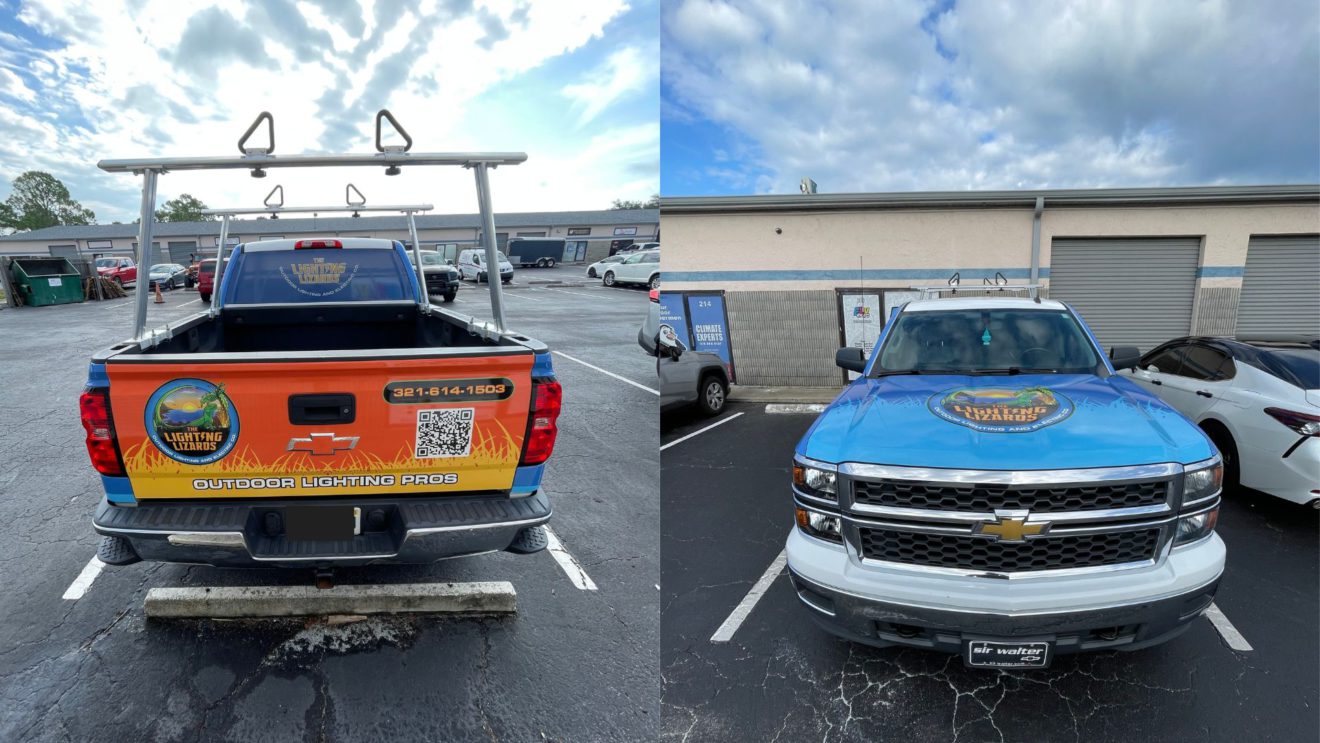 Electrical services vehicle wrap designs, examples & price ranges