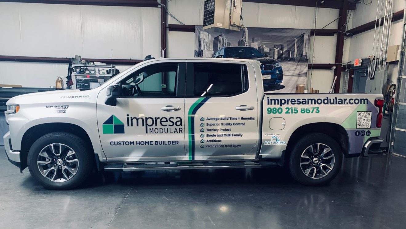 General contractor vehicle wrap designs, examples & price ranges