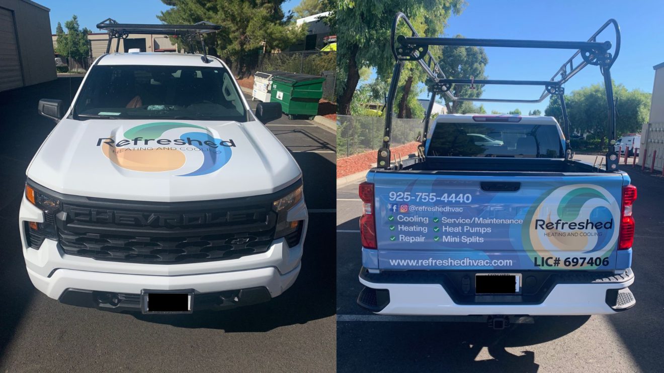 HVAC vehicle wrap designs, examples & price ranges