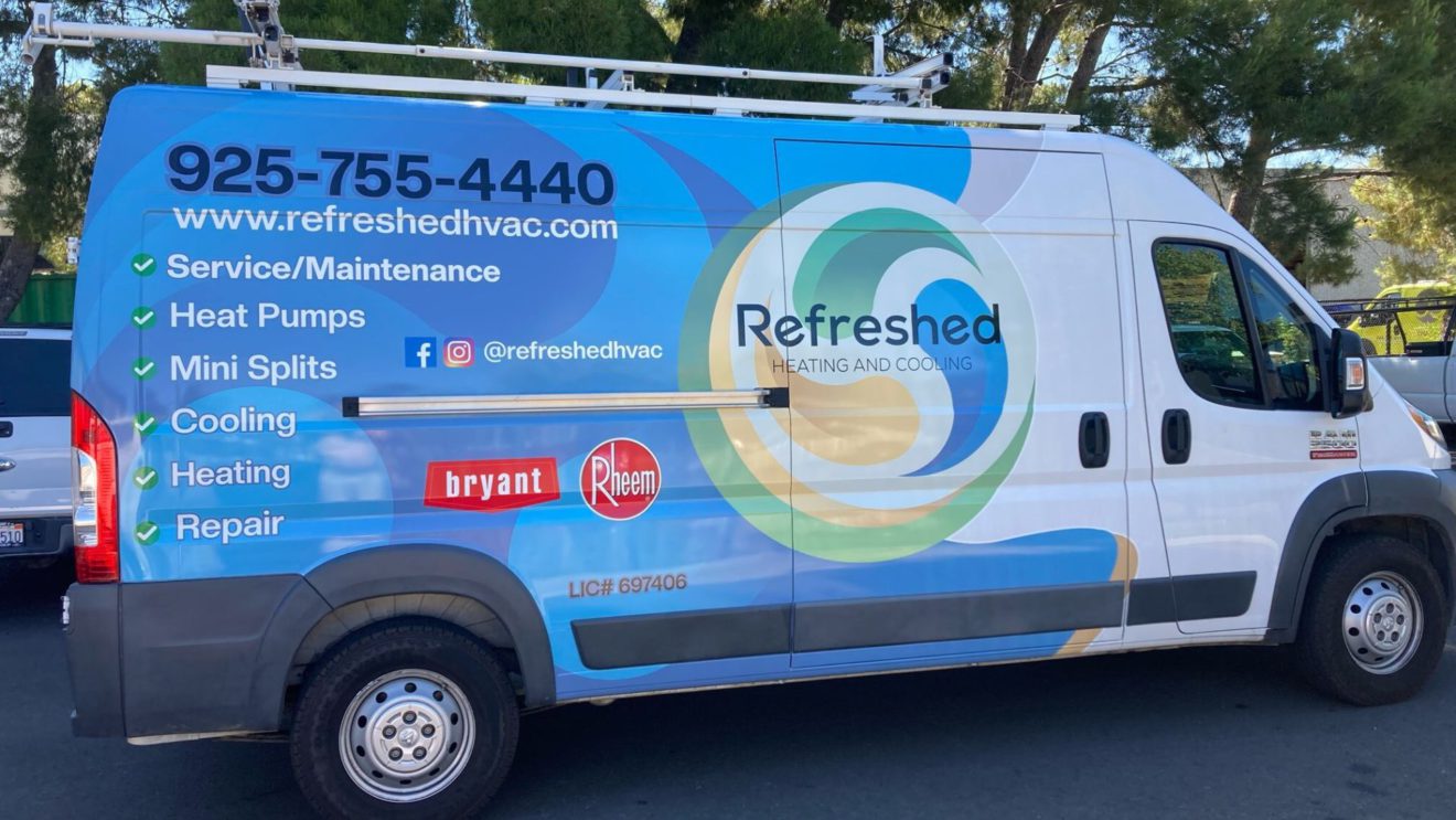 HVAC vehicle wrap designs, examples & price ranges