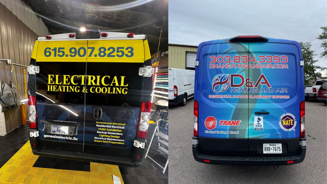 HVAC vehicle wrap designs, examples & price ranges