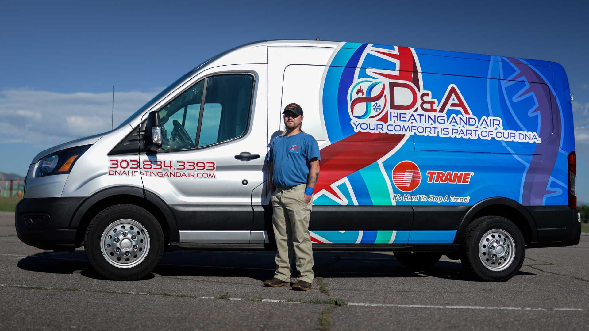 Beautiful HVAC vehicle wraps 2x Business for D&A Heating and Air