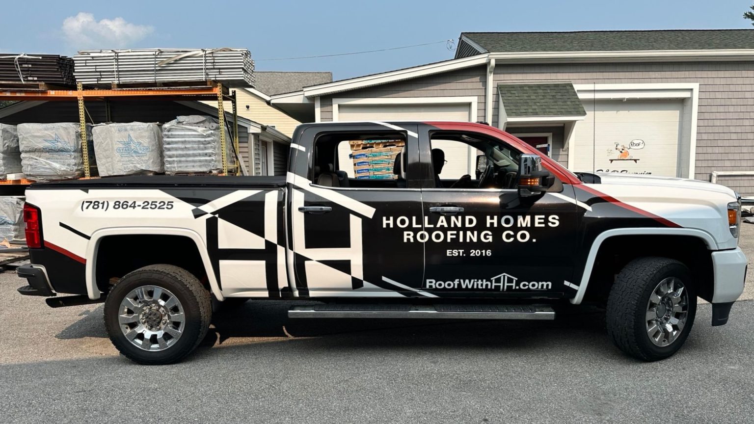 Roofing Services vehicle wrap designs, examples & price ranges