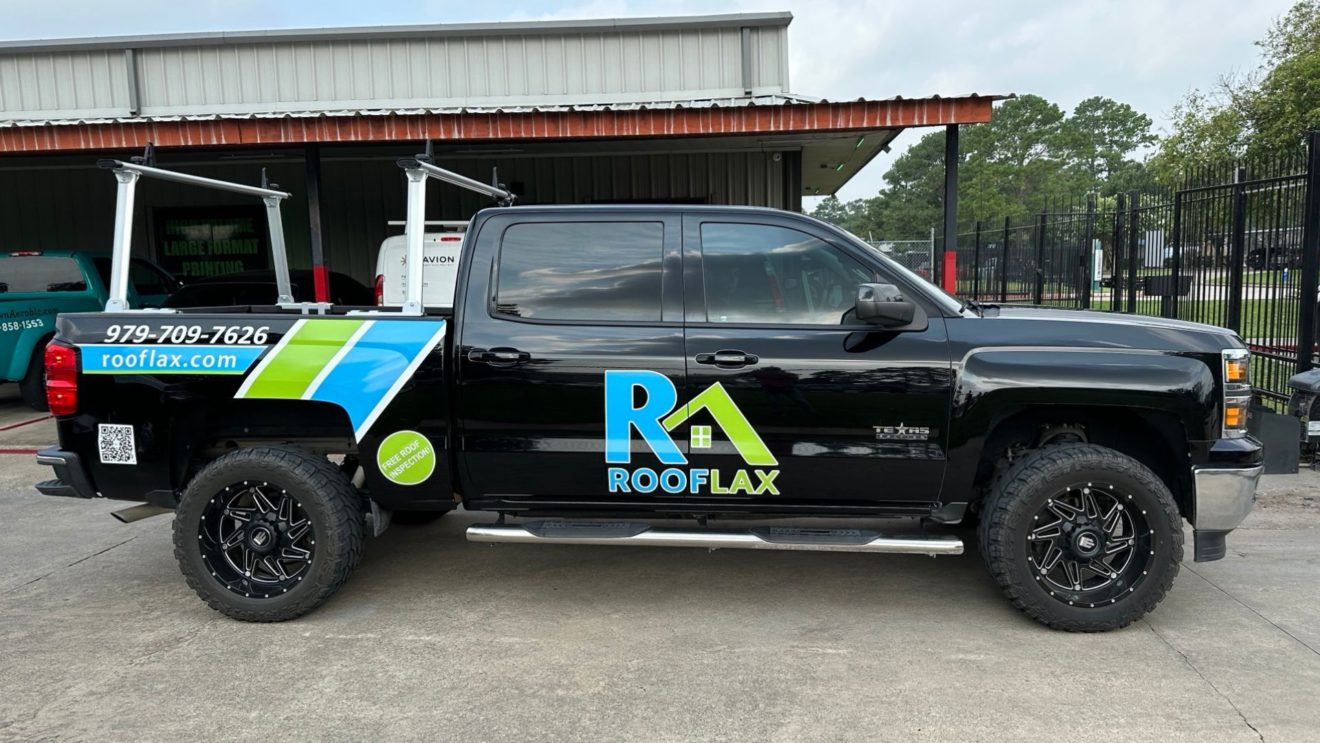 Roofing Services vehicle wrap designs, examples & price ranges